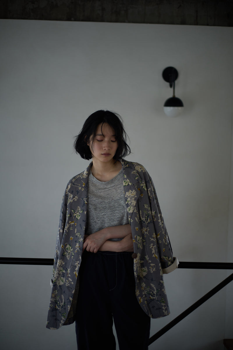 Cotton linen jacket / GRAY – Abel Official Online Shop